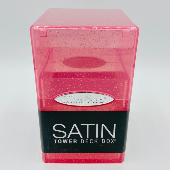Games | Ultra Pro Satin Tower Card Deck Box 10 Glitter Pink | Poshmark